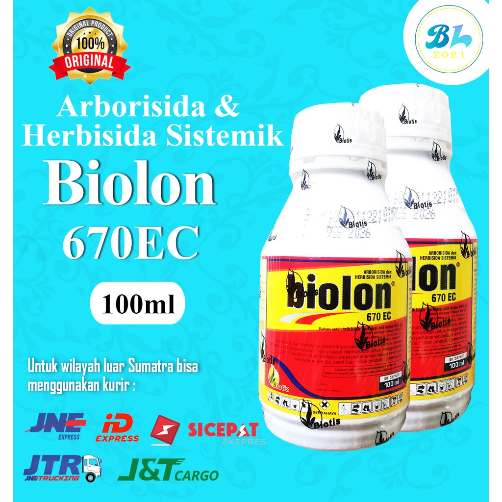 Jual Arborisida dan herbisida sistemik Biolon 670EC (100ml) | Shopee ...