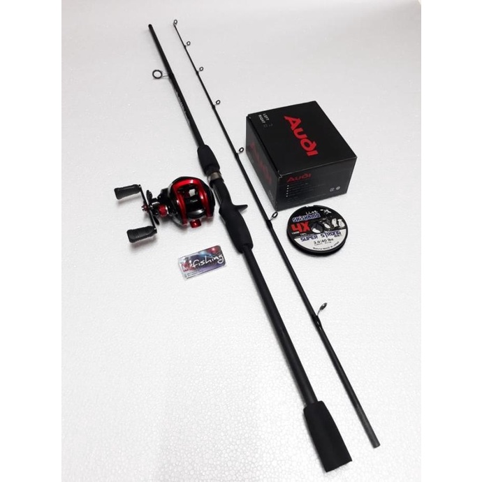 Jual Satu Set Pancing & Joran Bc Baitcasting ( Bonus Pe 100M ) | Shopee ...
