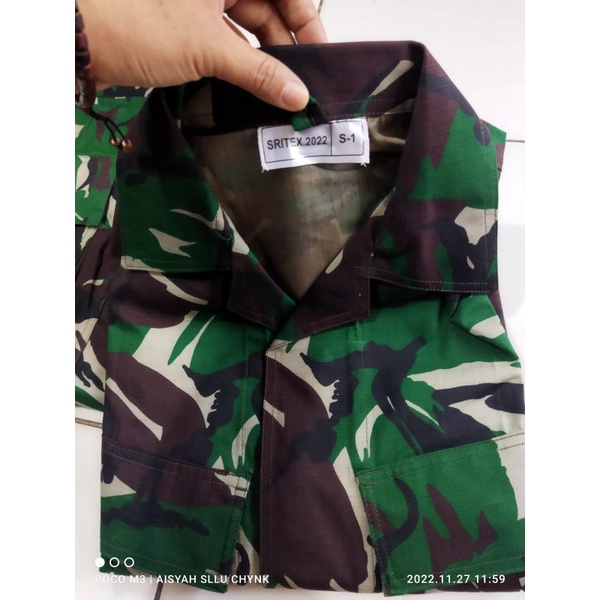 Jual 1 STEL BAJU PDL TNI LORENG MALVINAS | Shopee Indonesia