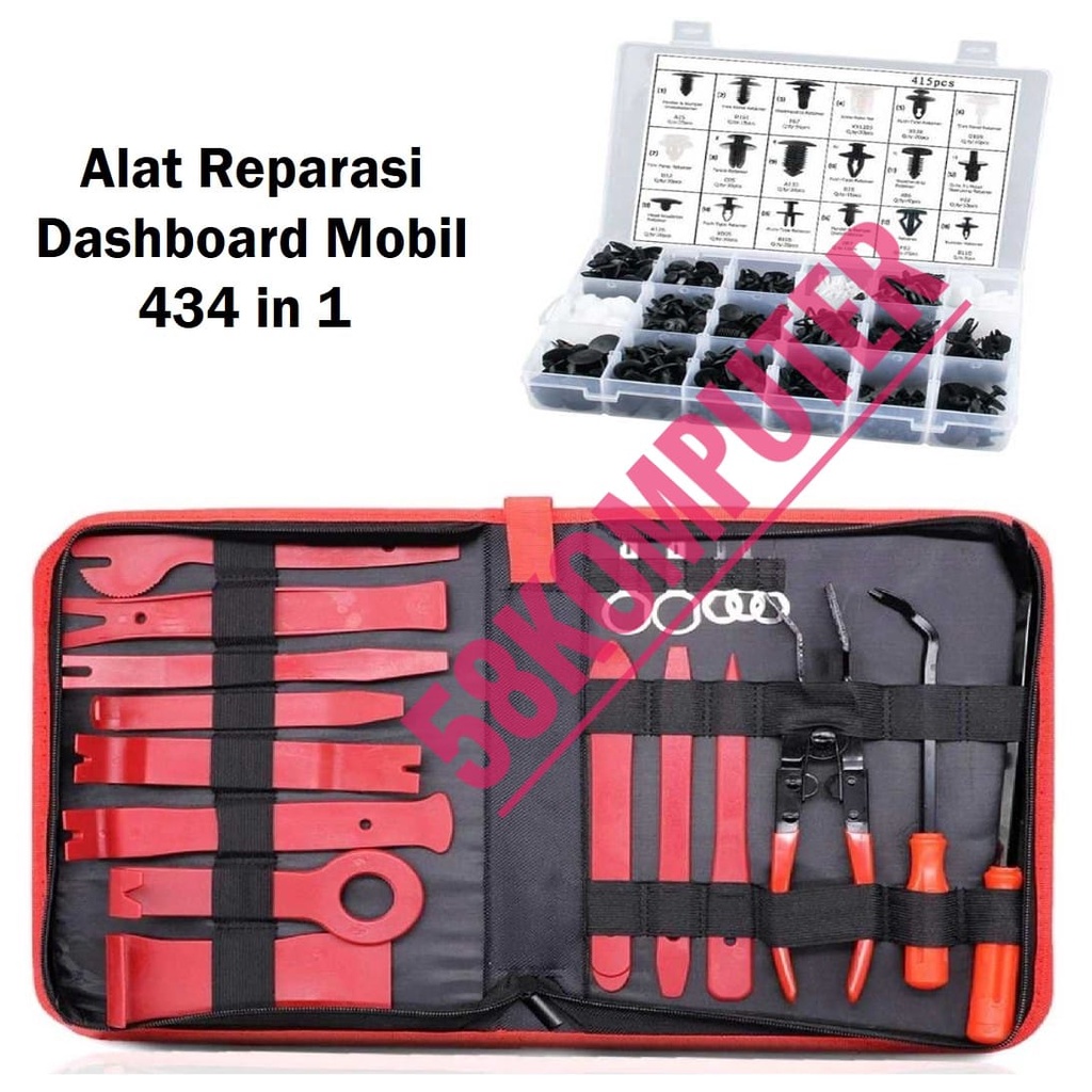 Jual Alat Buka Pengungkit Mobil Pry Tool Set For Car Audio Door Clip ...