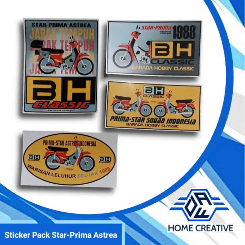 Jual stiker astrea star prima / stiker pack honda astrea prima star ...