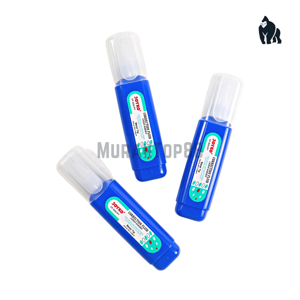 Jual Correction Pen Fluid Joyko CF-S201PT / Tip-ex Cair Gepeng Metal ...