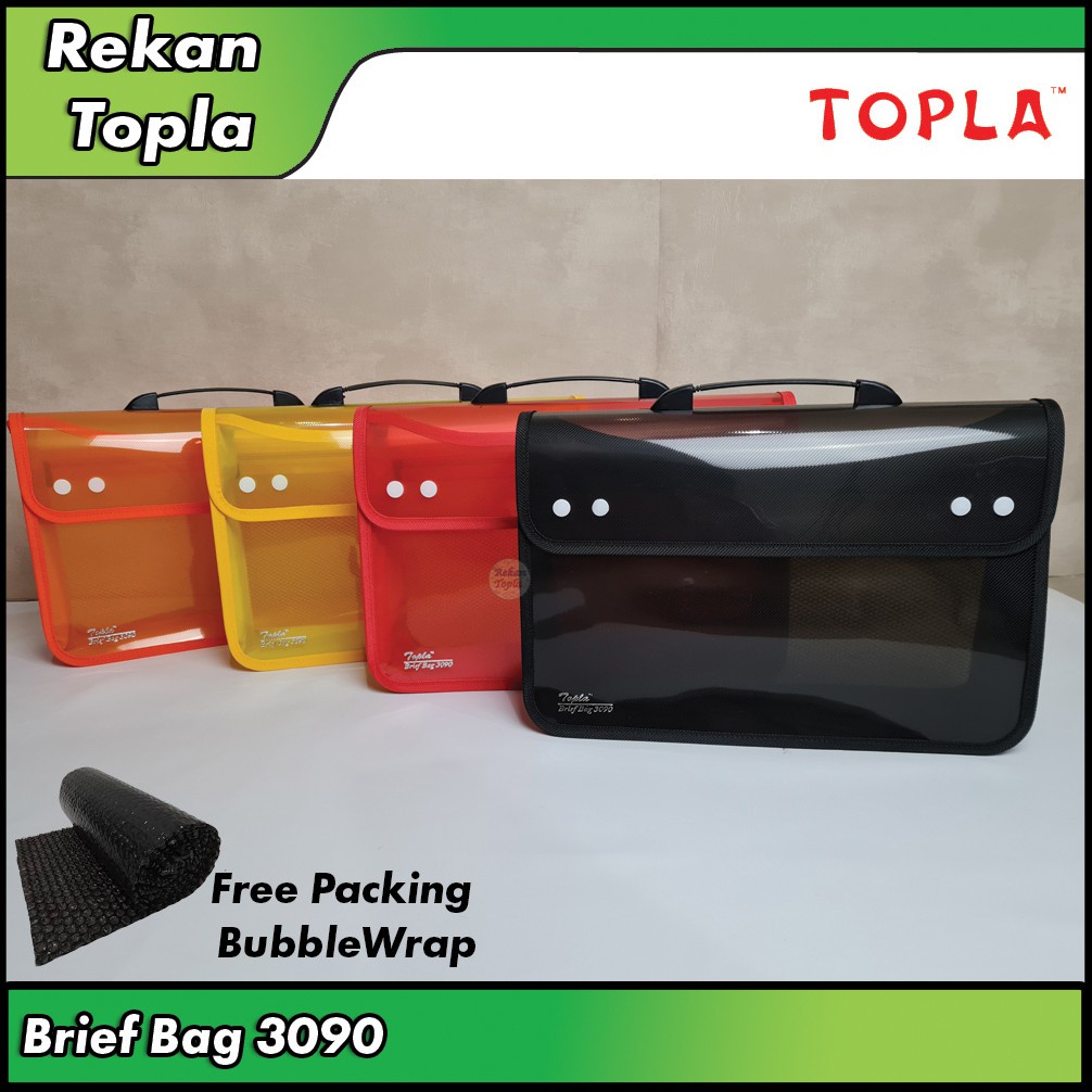 Jual Tas Map Plastik / Tas dokumen Sekolah / Tas Kancing Dua / Topla (GROSIR) | Shopee Indonesia
