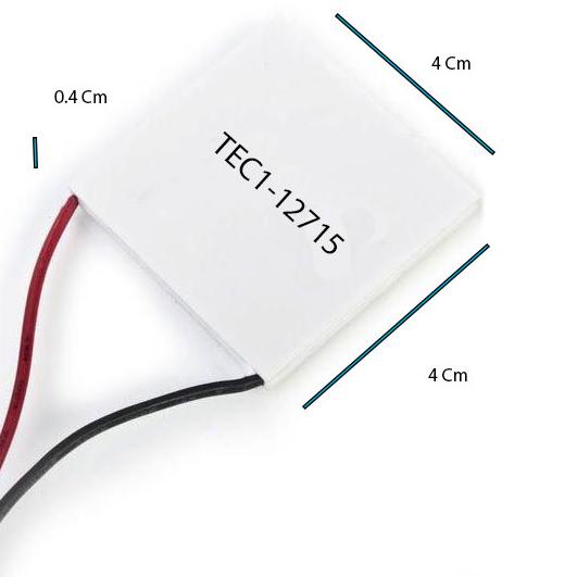 Jual TEC1-12715 Peltier Thermoelectric TEC 12V 15A TEC1 12715 Pendingin | Shopee Indonesia