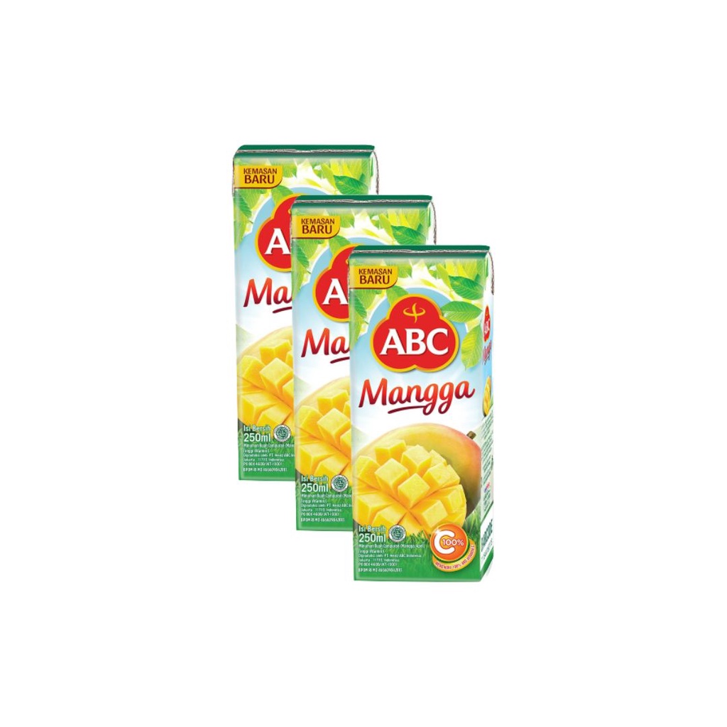 Jual ABC Mango Juice 3 x 250 mL | Shopee Indonesia