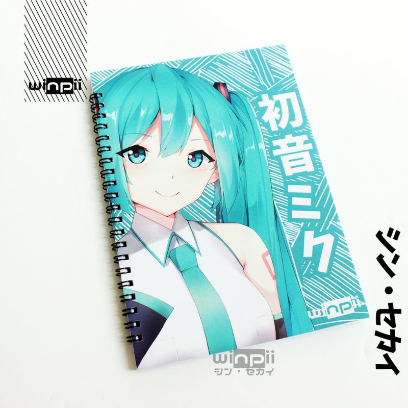 Jual Notebook / Buku Catatan Polos Hatsune Miku Vocaloid | Shopee Indonesia