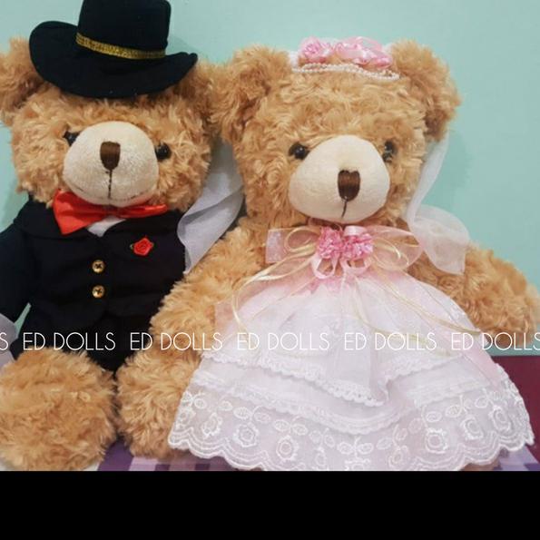 Jual BONEKA: TEDDY BEAR - WEDDING (COUPLE) | Shopee Indonesia