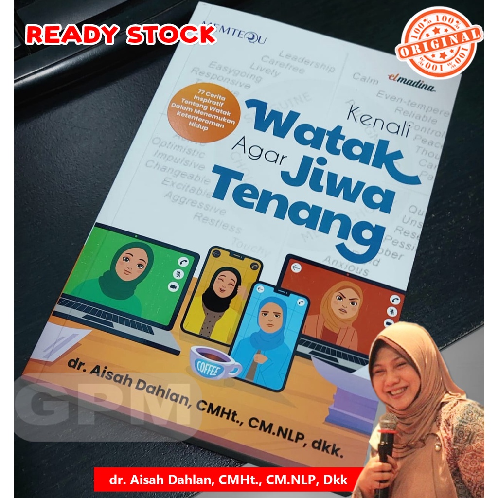 Jual Buku dr. Aisah Dahlan : Kenali Watak Agar Jiwa Tenang | 100% Ori | Bonus Buku Dzikir Pagi ...
