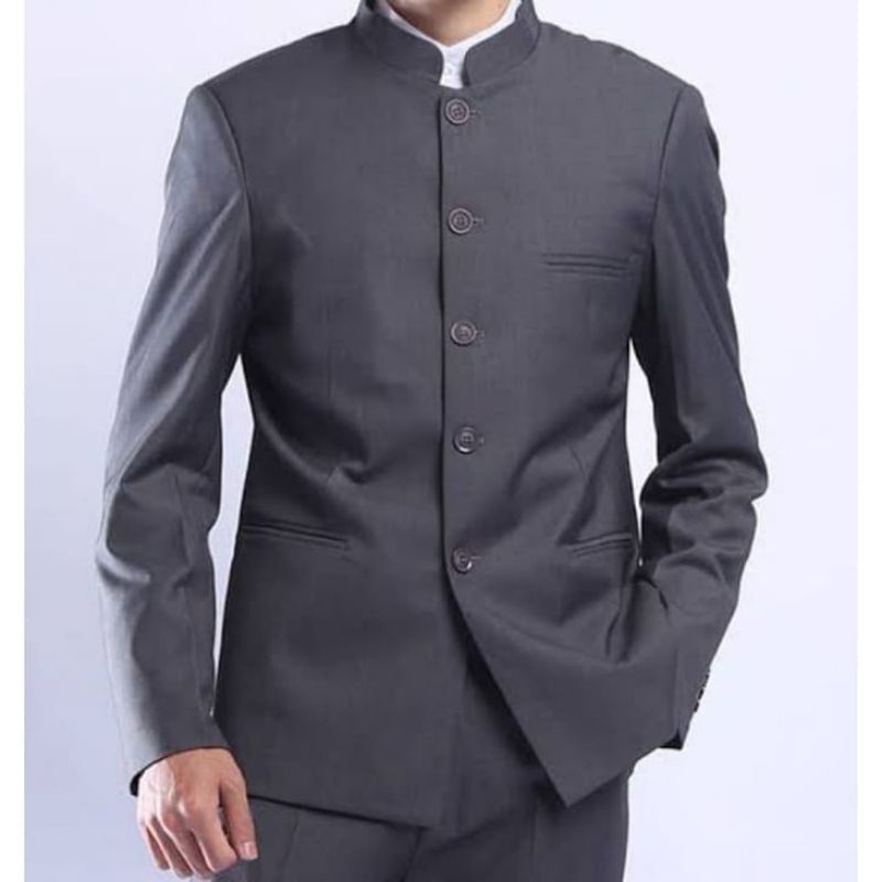 Jual JASKO MANDARIN/JAS IP MAN/JAS PORMAL/jasko kancing garuda | Shopee ...