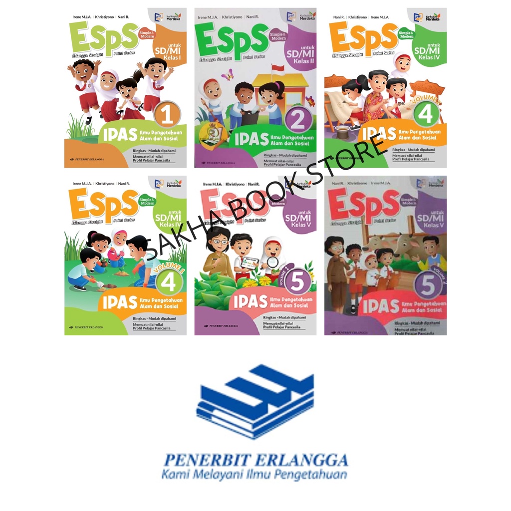 Jual BUKU IPAS IPA IPS SD KELAS 1 2 3 4 5 6 VOL 1 dan 2 MERDEKA ...