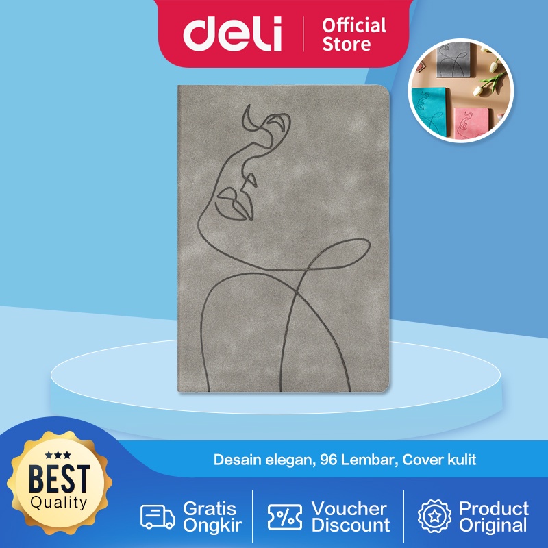 Jual Deli Leather Cover Notebook / Buku Catatan / Agenda Sampul Kulit ...