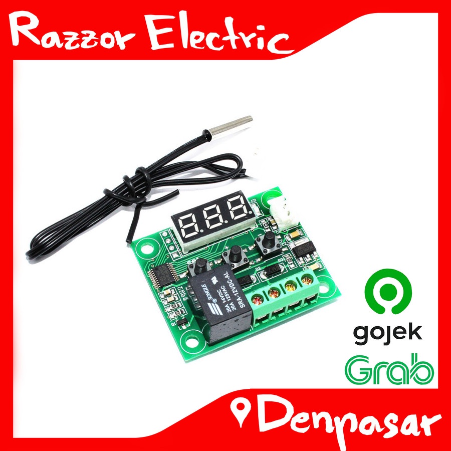 Jual W1209 PCB Hijau Thermostat Digital Temperature Controller Control ...