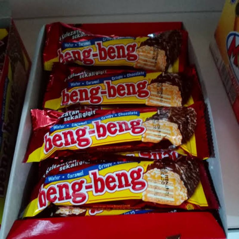 Jual beng beng snack wafer coklat karamel rice crispy cemilan enak jajanan anak beng-beng ...