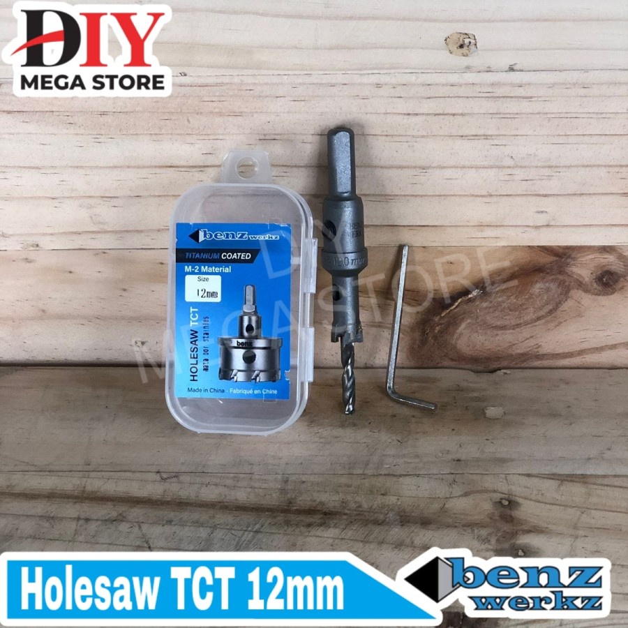 Jual Mata bor plong besi, metal, kayu benz werkz mata bor holesaw TCT ...