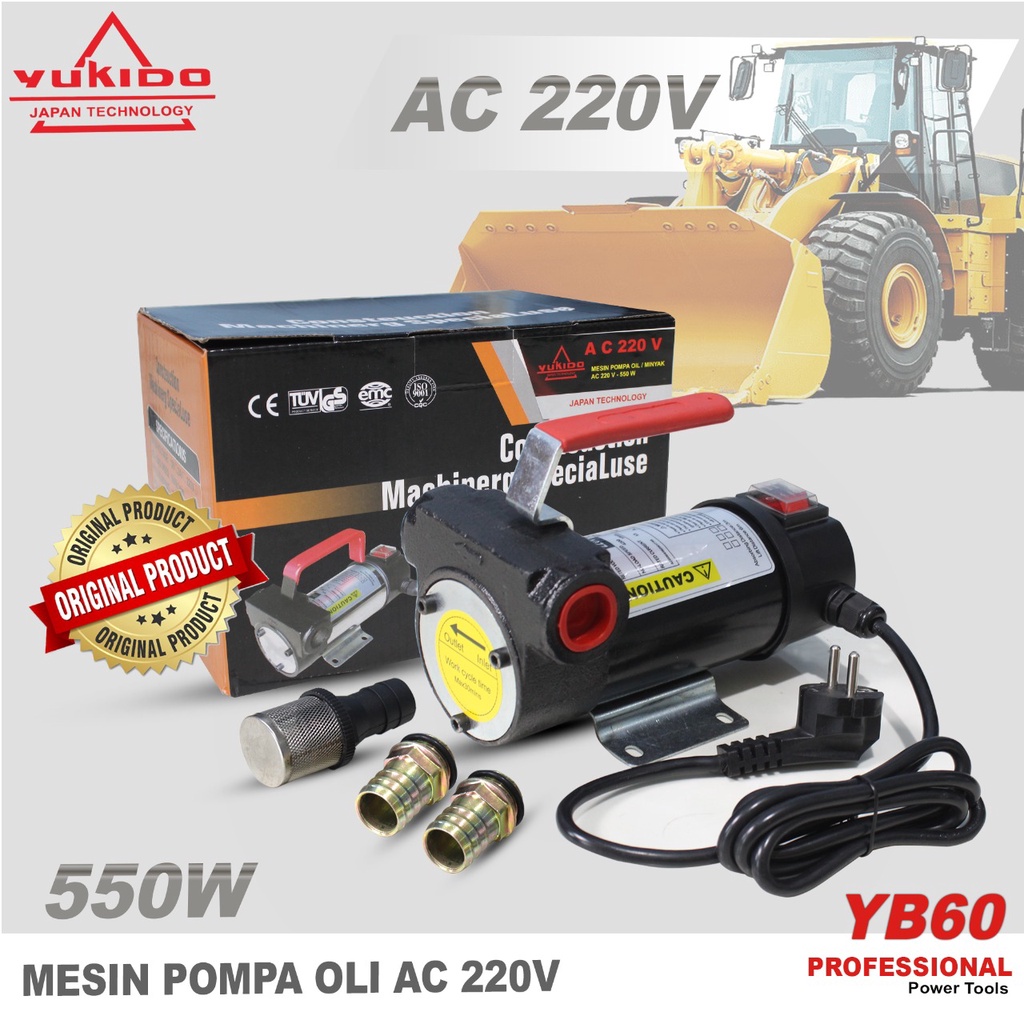 Jual Mesin Pompa Oli/Minyak AC220V 500W Electrik Diesel Transfer Pump ...