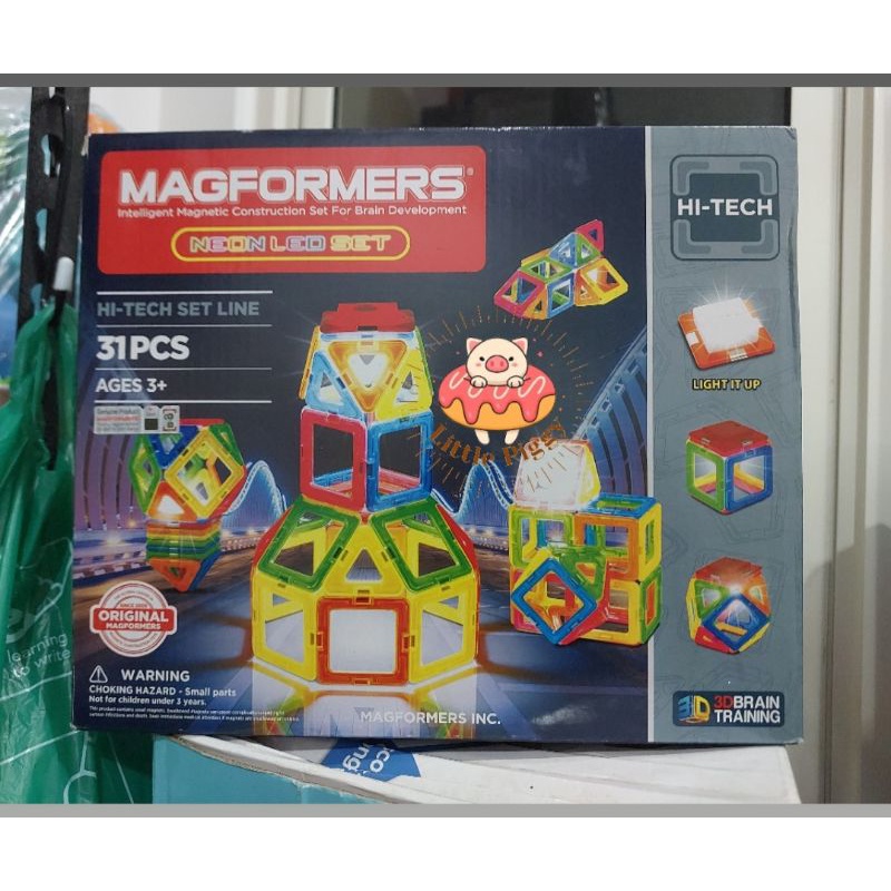 Jual Magformers neon led set 31pc | Shopee Indonesia