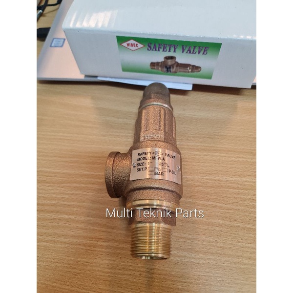 Jual Hisec Safety Valve Kuningan / Brass 1" inch DN 25 20 kg / Bar ...