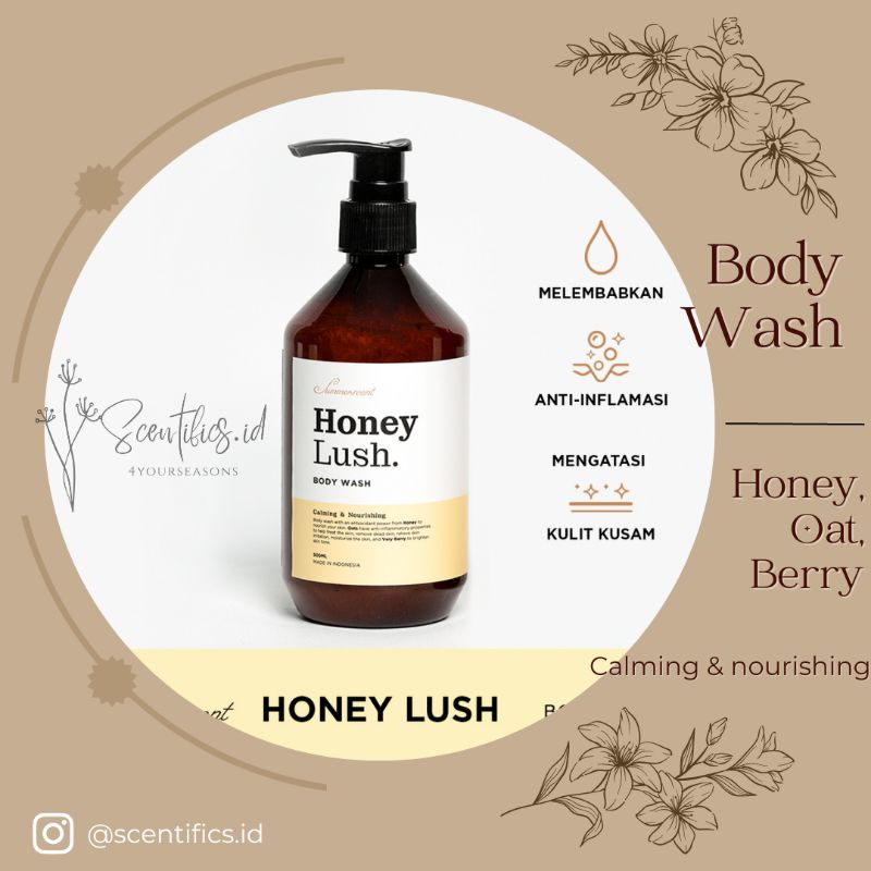 Jual SUMMERSCENT Honey Lush Body Wash 300ml | Shopee Indonesia