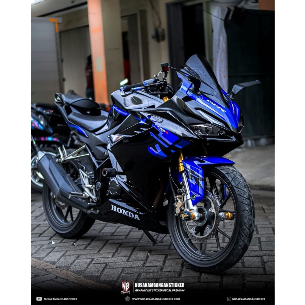 Jual STIKER DECAL SEPEDA MOTOR HONDA CBR 150R ALL NEW FULL BODY BLACK ...