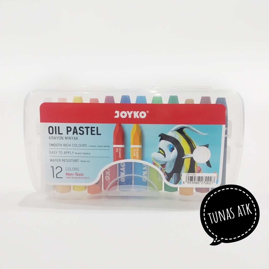 Jual JOYKO OIL PASTEL 12 COLORS (OP-12S) | Shopee Indonesia