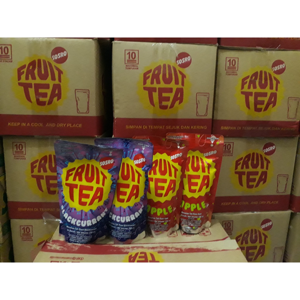 Jual Fruit tea pouch | TEH BOTOL SOSRO S TEE STEE 1 karton isi 24pc ...