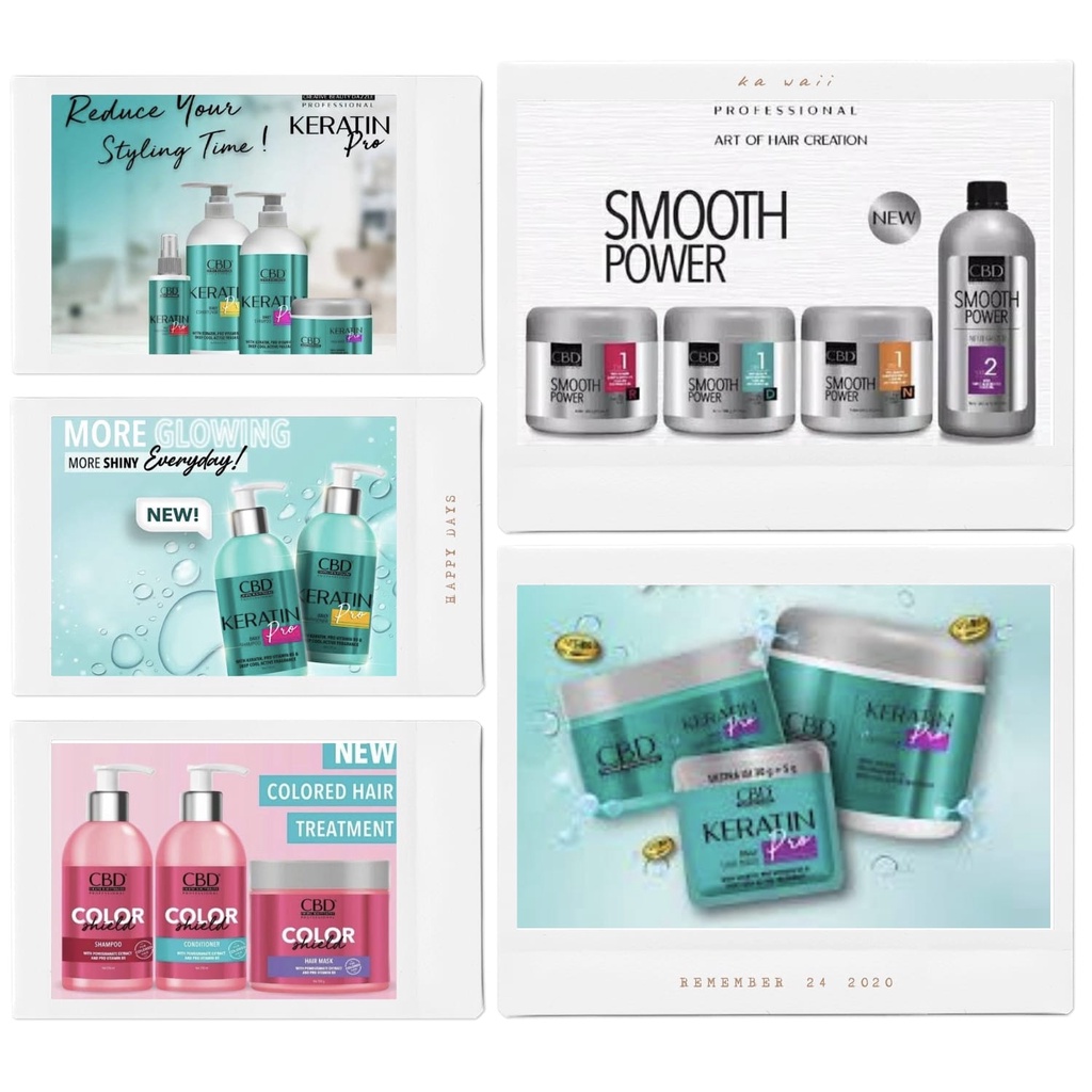 Jual CBD Profesional Bio Peptide Collagen Repair Color Shield Keratin ...