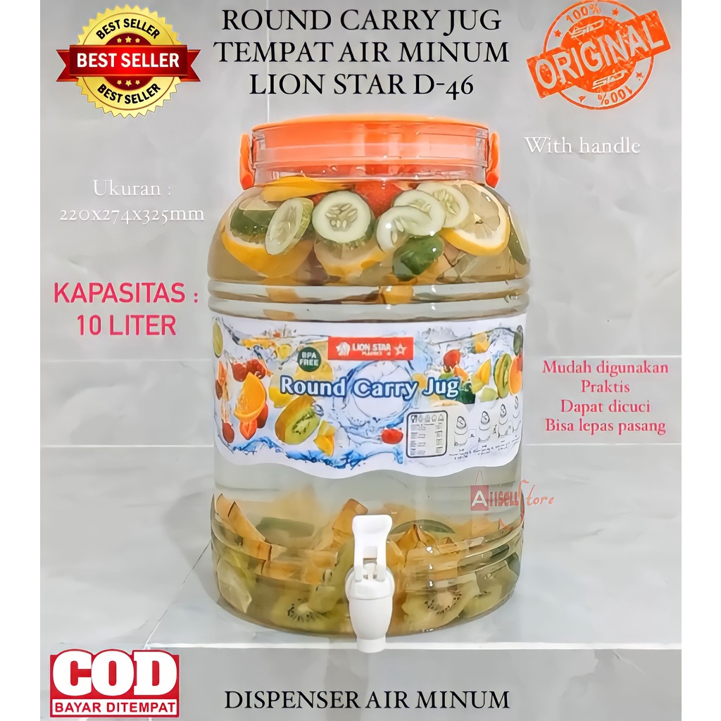 Jual ( BISA COD ) PROMO DISPENSER AIR MINUM / ROUND CARRY JUG LION STAR ... Jual ( BISA COD ) PROMO DISPENSER AIR MINUM / ROUND CARRY JUG LION STAR ...