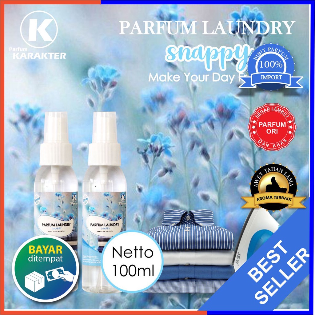 Jual [ TESTER ] Parfum Laundry SNAPPY | Untuk Setrika Pakaian Model ...