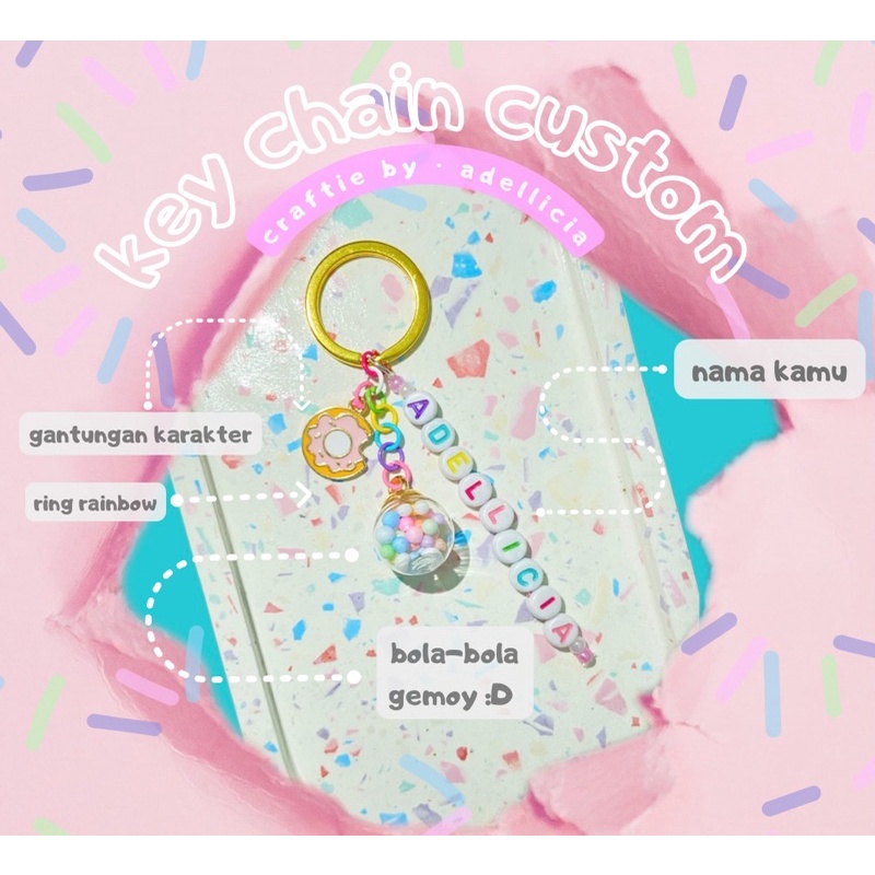 Jual gantungan kunci lucu | gantungan kunci aesthetic | gantungan kunci premium | gantungan ...