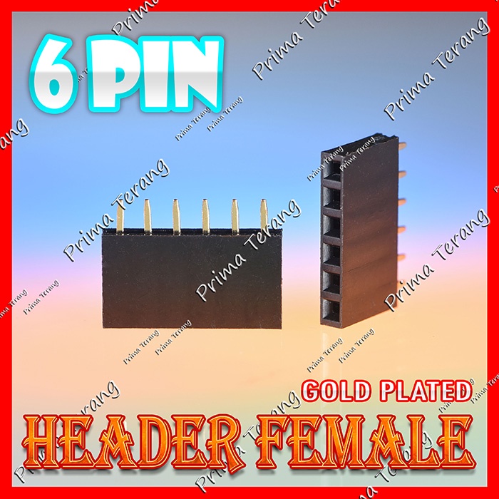 Jual Stackable Header Female 6 Pin Arduino 6P Single Row Pendek ...