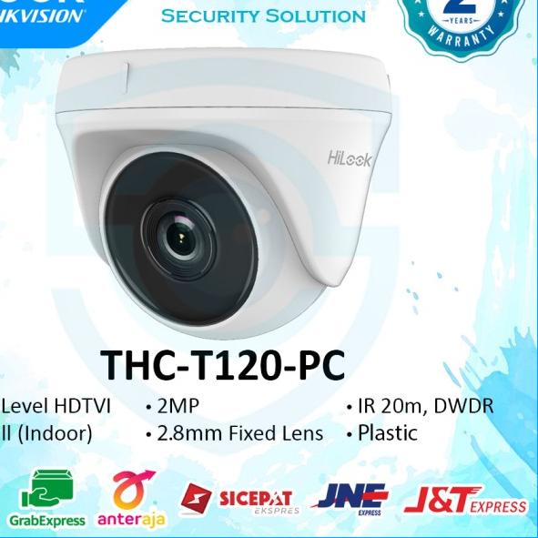 Jual Kamera CCTV HDTVI Hilook by Hikvision Indoor 2MP THC-T120-PC Eco ...
