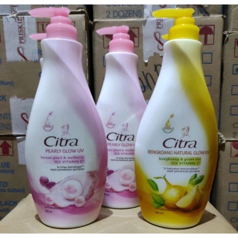 Jual HANDBODY CITRA PEARLY WHITE BENGKOANG NATURAL GLOW 380ML | Shopee Indonesia