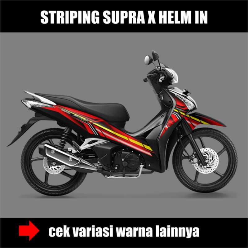 Jual STRIPING MOTOR HONDA SUPRA X 125 HELM IN GRAFIS / STIKER LIS ...