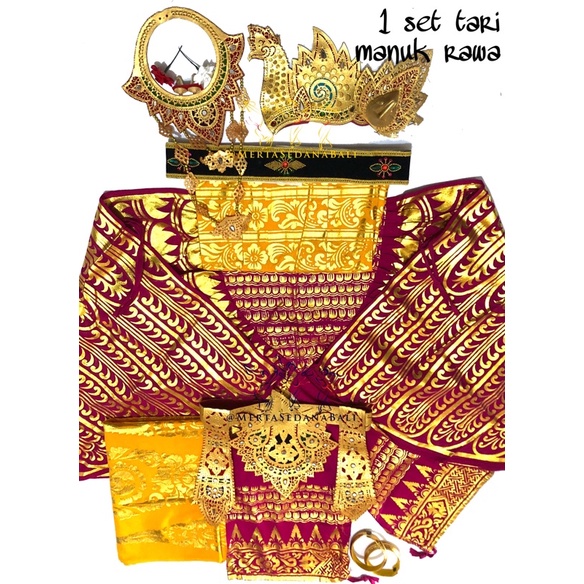Jual Pakaian Tari Manuk Rawa Kostum Full Set Khas Bali | Shopee Indonesia
