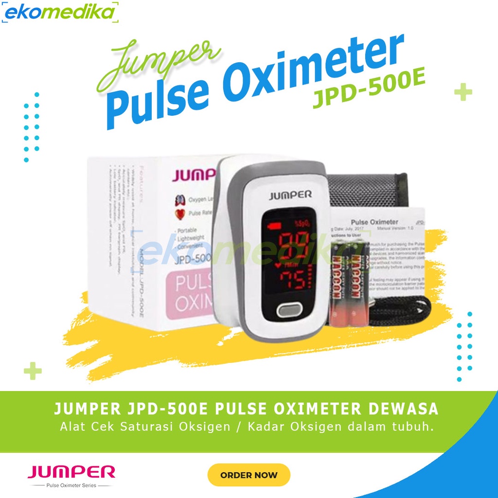 Jual Pulse Oximeter Jumper JPD 500E Alat Ukur Kadar Oksigen Saturasi ...