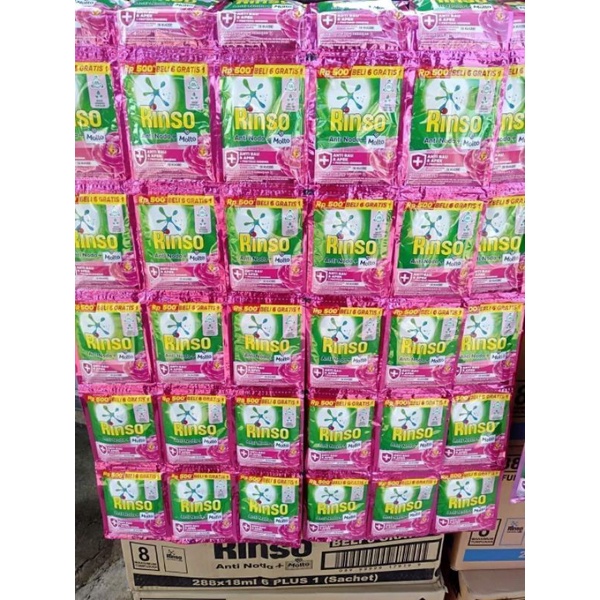 Jual RINSO CAIR SACHET 500/ RINSO VIRAL 36PC/ RINSO MURAH | Shopee ...