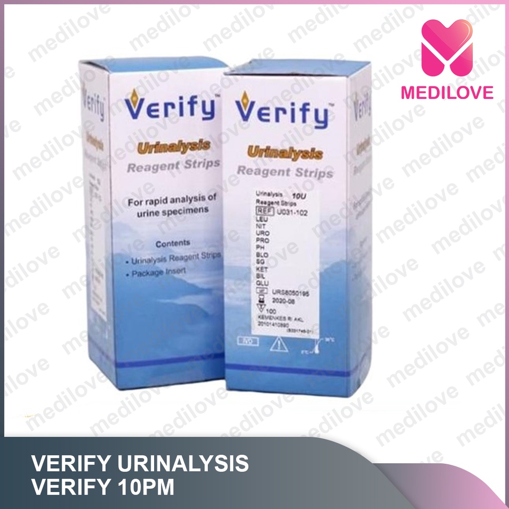Jual Verify urinalysis / test urine reagent strip / Verify 3 PE ...