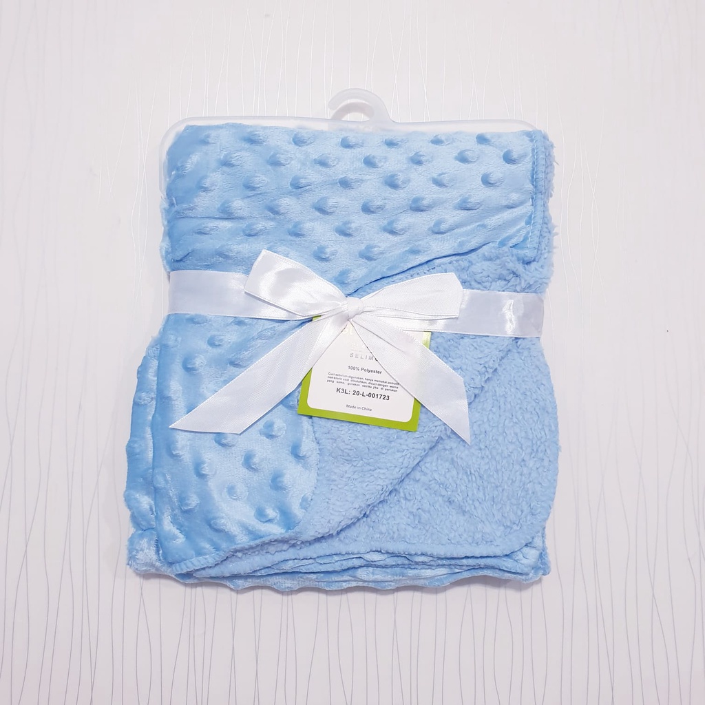 Jual Selimut Bayi Tebal Selimut Double Fleece Ukuran 90x 75 cm Gift ...