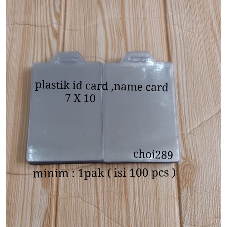 Jual plastik name card , plastik id card , plastik nameteg ukuran : 7 X ...