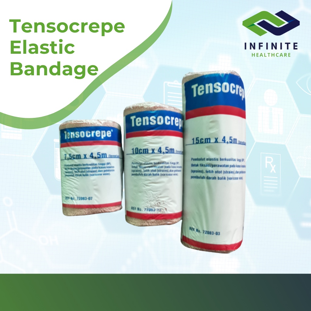 Jual Elastic Bandage Tensocrepe Perban Elastis 3inch, 4inch, dan 6 inch ...