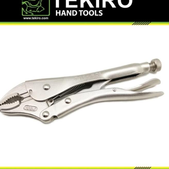 Jual Tekiro Tang Buaya Bengkok 10 Inch Locking Grip Pliers Curved ...