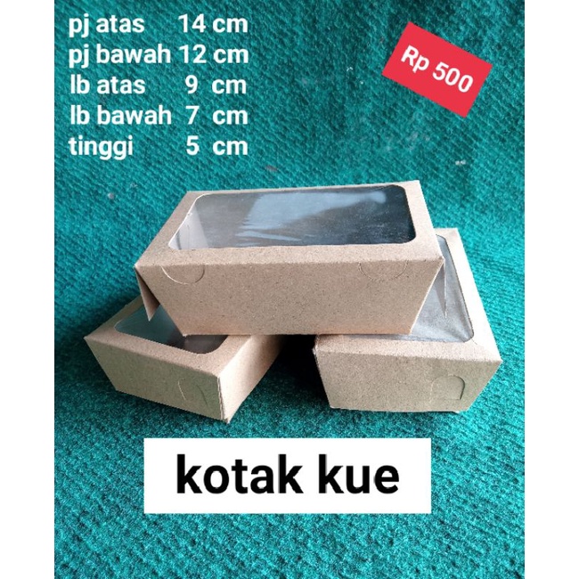 Jual Paper lunch box small bahan Kraft full laminasi Ukuran ( 14x9x5 ...