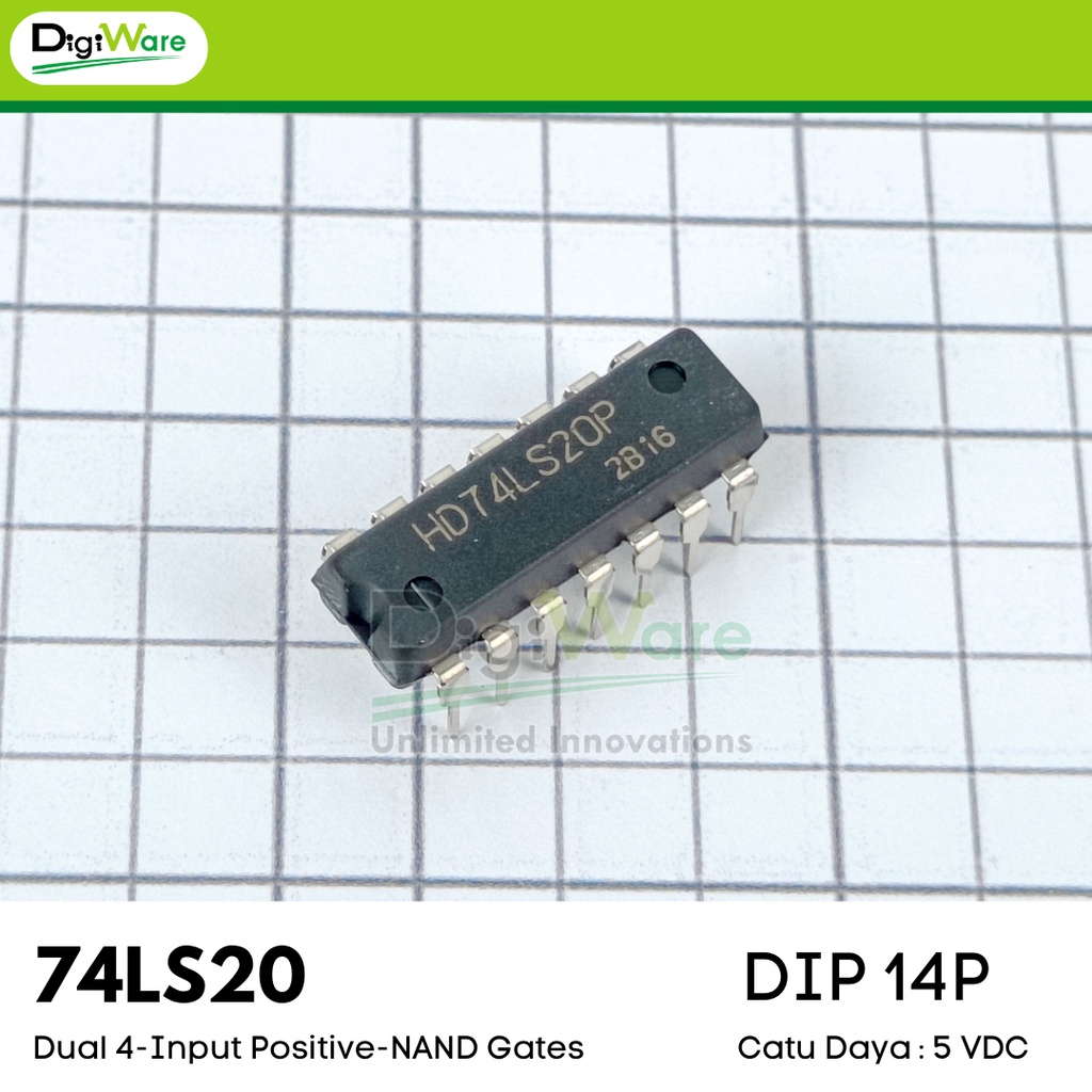 Jual 74LS20 IC Dual 4 Input Nand Gate | Shopee Indonesia