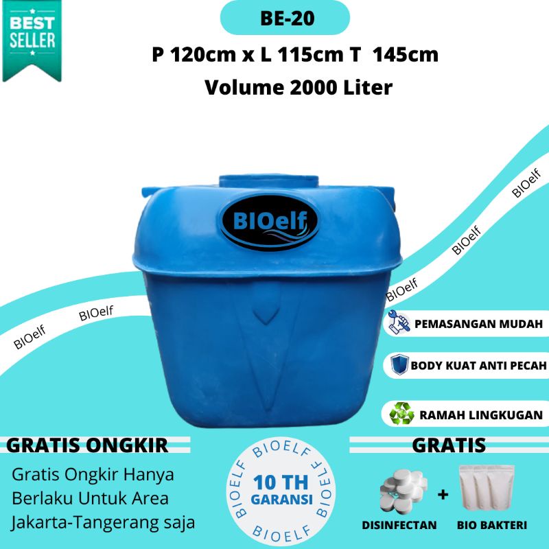 Jual Bio Septic Tank / Tangki Septictank Biotech, Biofil, Biotan 2000 ...