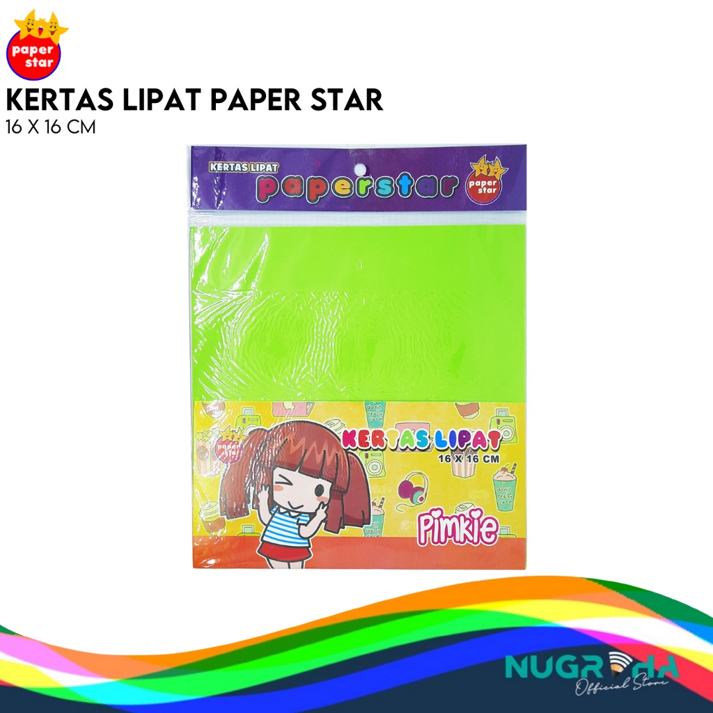 Jual Kertas Lipat Origami 2 Sisi Double Face 16 x 16 Paperstar | Shopee ...