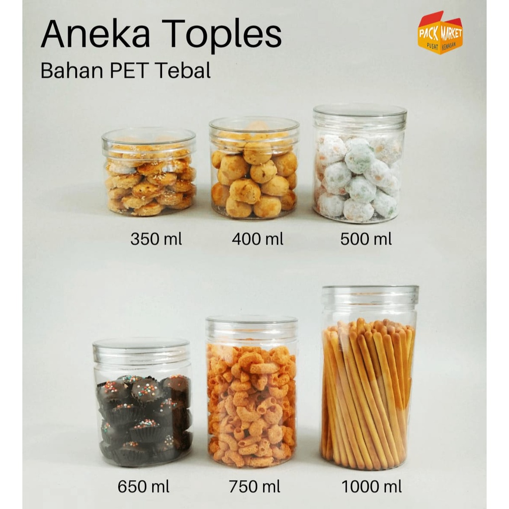 Jual Toples Bening Transparan 650, 750, 1000ml - Sudah termasuk BUBBLE WRAP | Shopee Indonesia