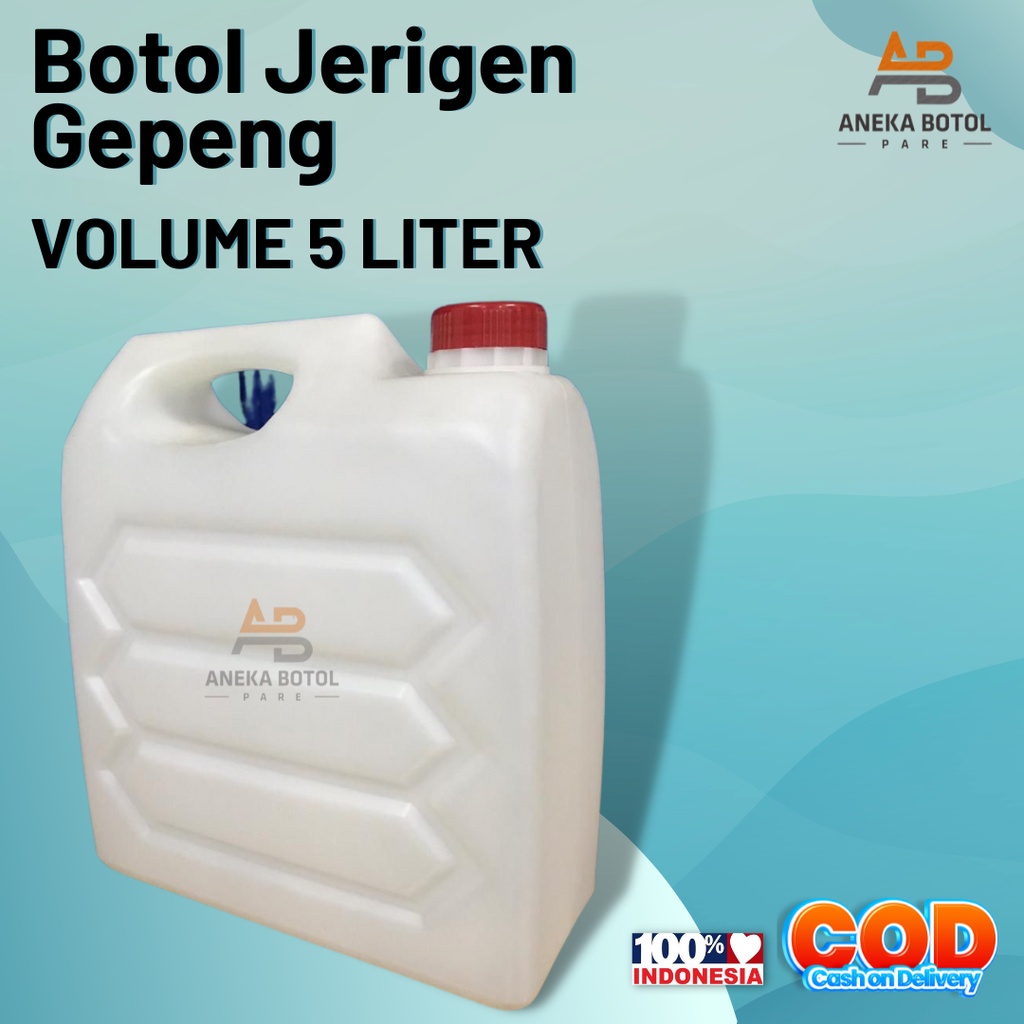Jual Jerigen Gepeng 5000ml Jerigen Gepeng 5 Liter Jerigen 5000ml Kotak ...