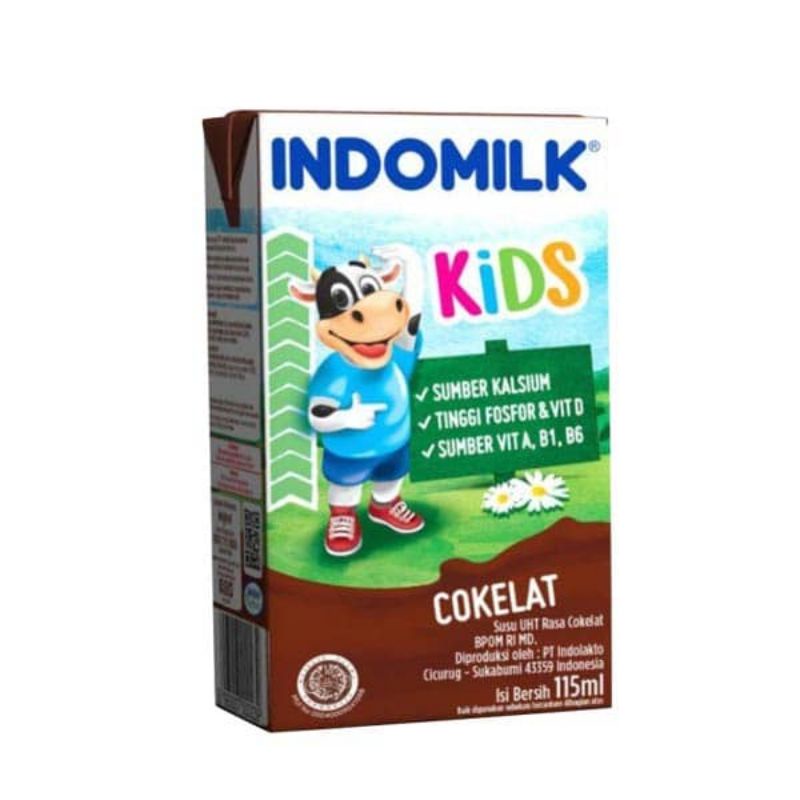 Jual Susu Indomilk Kids UHT Kotak Rasa Coklat & Strawberry | Shopee Indonesia