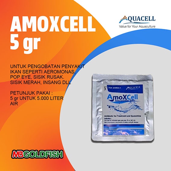 Jual AMOXCELL Obat berbagai penyakit ikan 5gr | Shopee Indonesia