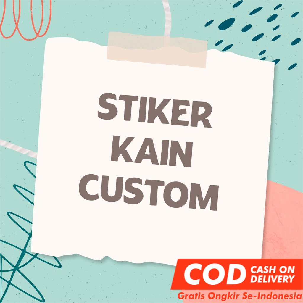 Jual STIKER KAIN CUSTOM Logo Brand - Stiker Label Kain Baju Setrika ...